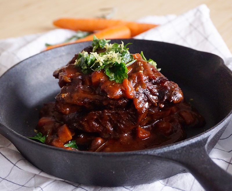 Joues de bœuf aux herbes de Provence