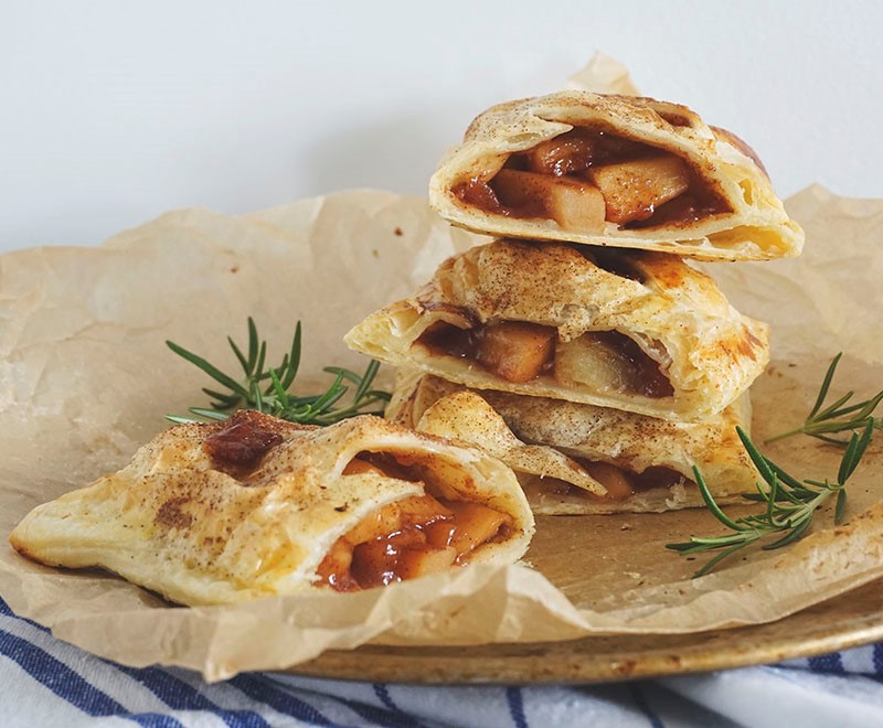 Chaussons aux pommes, érable et rhum